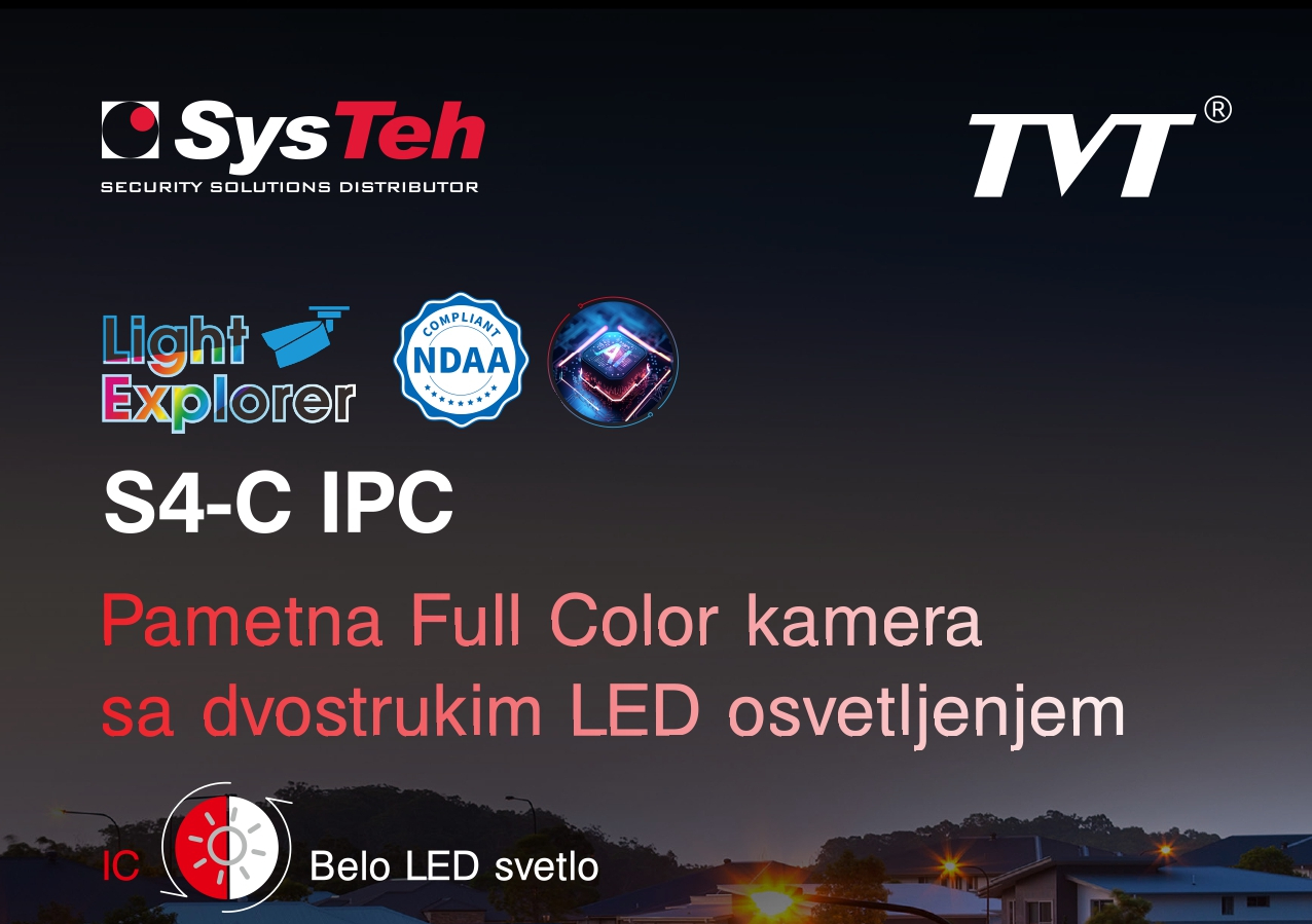 Pametna Full Color kamera sa dvostrukim LED osvetljenjem – SysTeh